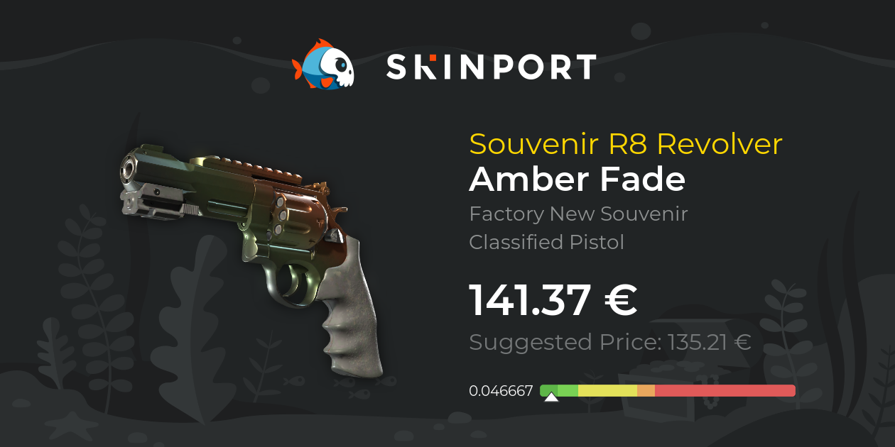 Souvenir R8 Revolver | Amber Fade (Factory New) - Counter-Strike 2 ...