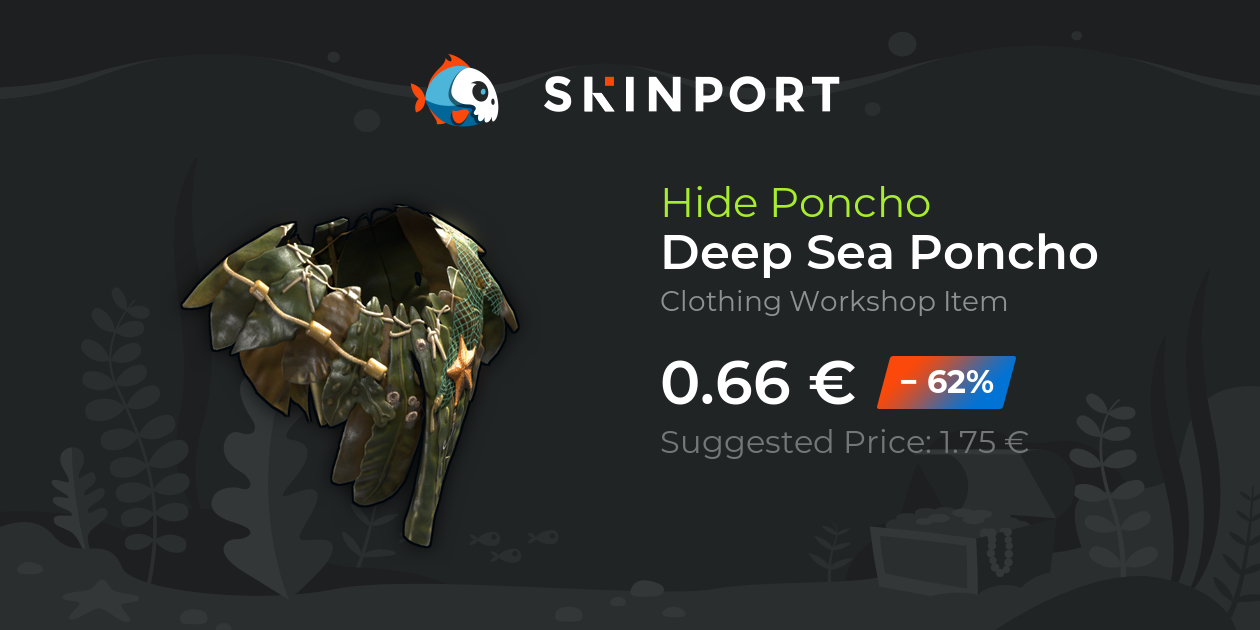 Deep Sea Poncho - Rust - Skinport