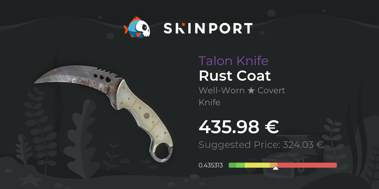 Talon Knife | Rust Coat (Well-Worn) - Counter-Strike 2 - Skinport
