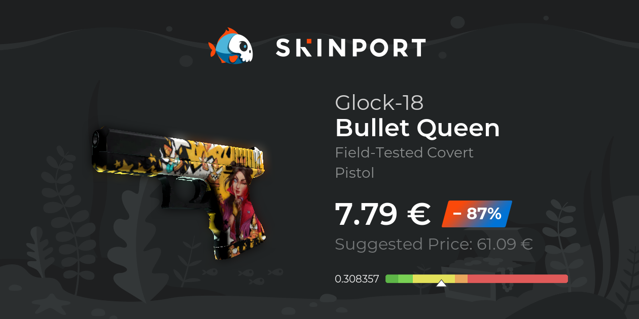 Glock-18 | Bullet Queen (Field-Tested) - CS2 - Skinport