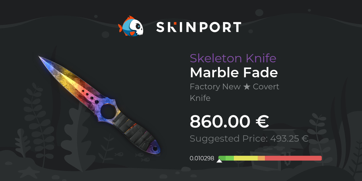 Skeleton Knife | Marble Fade (Factory New) - Counter-Strike 2 - Skinport