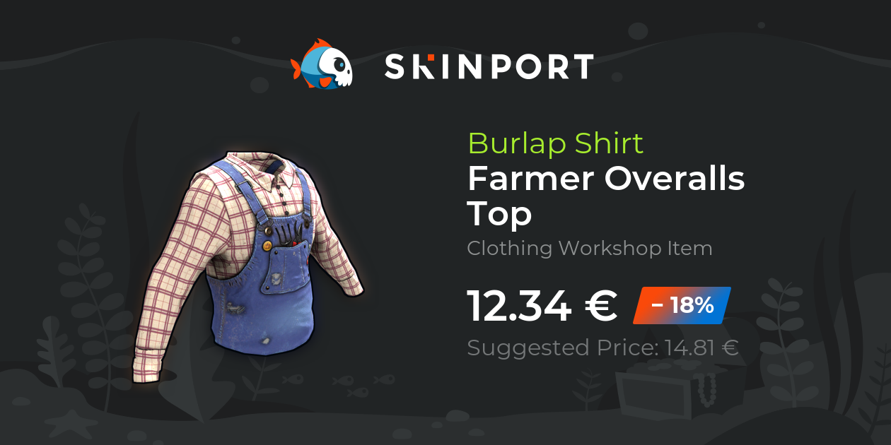 Farmer Overalls Top - Rust - Skinport