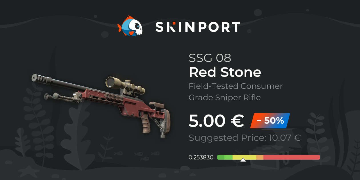 SSG 08 | Red Stone (Field-Tested) - Counter-Strike 2 - Skinport