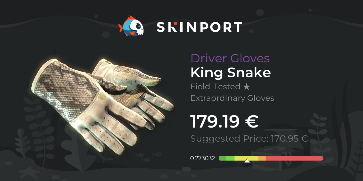 Driver Gloves | King Snake (Field-Tested) - Counter-Strike 2 - Skinport