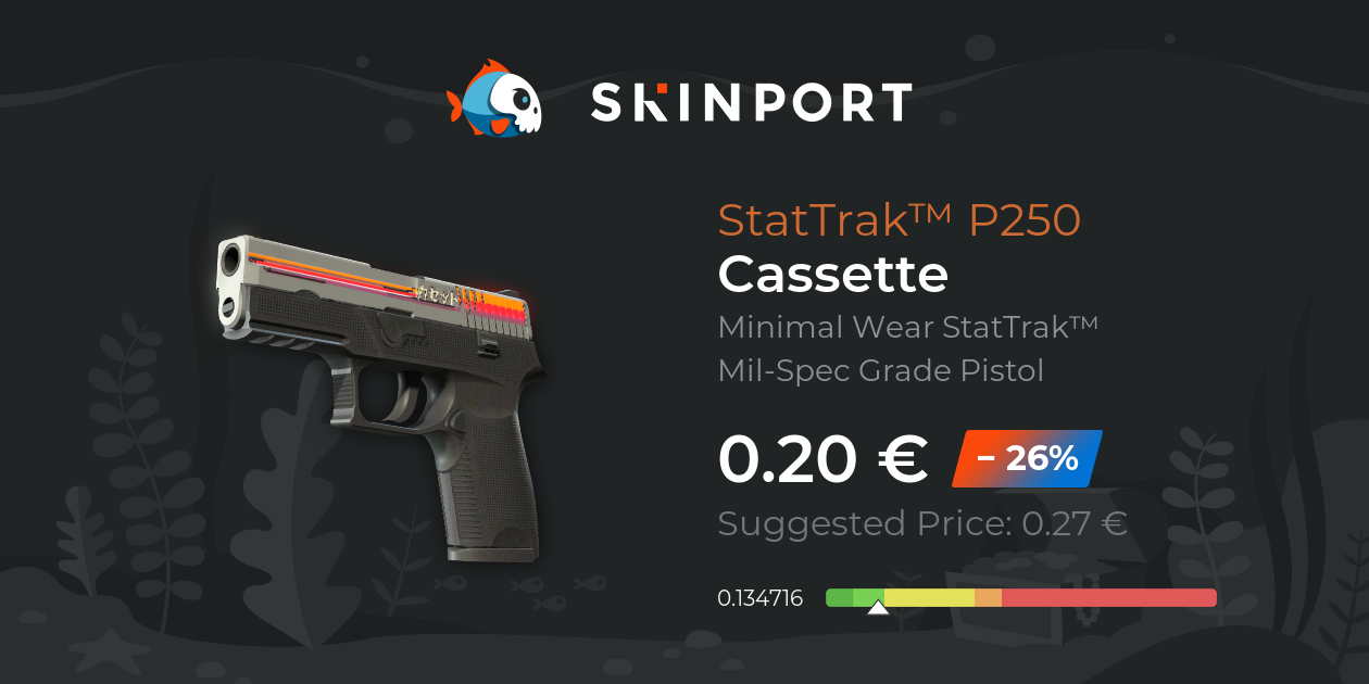 StatTrak™ P250 | Cassette (Minimal Wear) - Counter-Strike 2 - Skinport