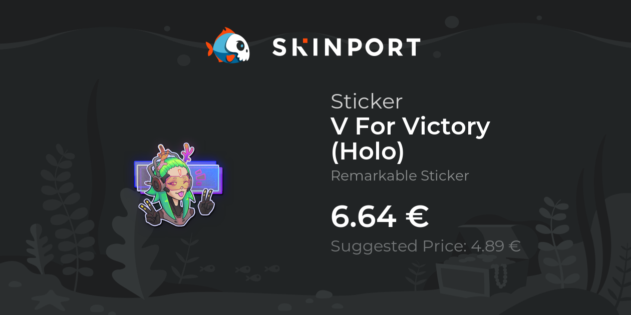 Sticker | V For Victory (Holo) - Counter-Strike 2 - Skinport