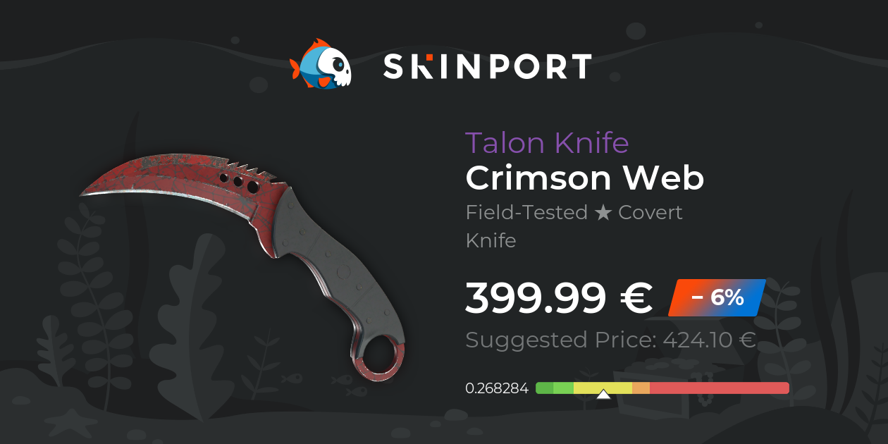 Talon Knife | Crimson Web (Field-Tested) - Counter-Strike 2 - Skinport