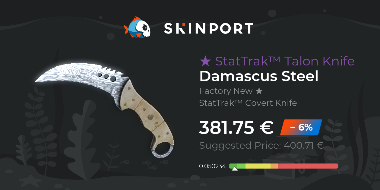 Talon-Messer (★ StatTrak™) | Damaszener Stahl (Fabrikneu) - Counter ...