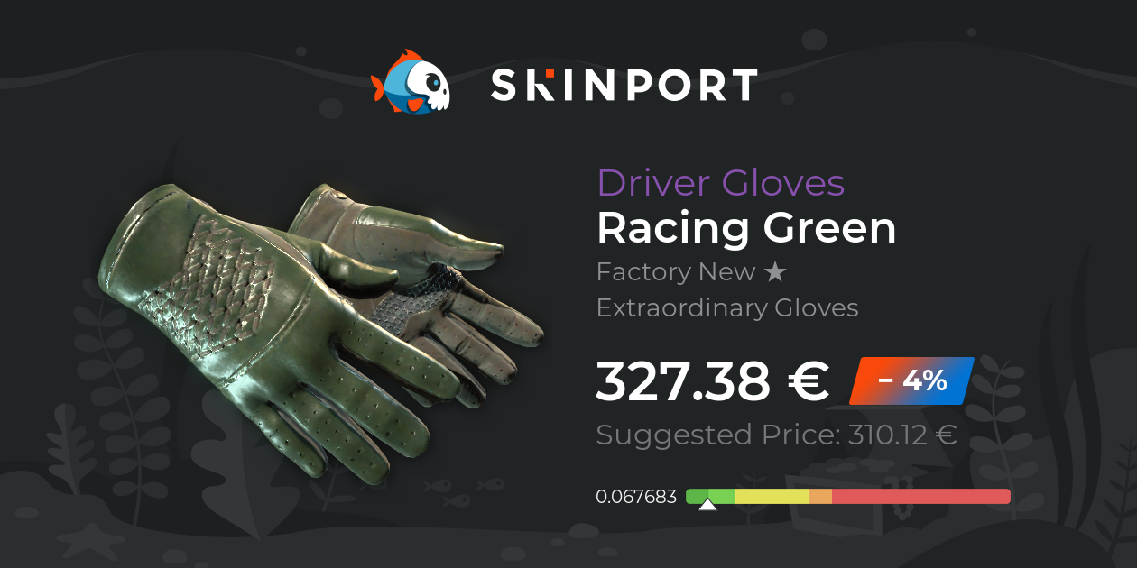 Driver Gloves | Racing Green (Factory New) - Counter-Strike 2 - Skinport