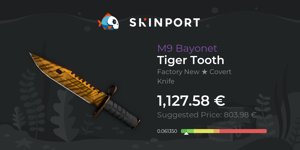 M9 Bayonet | Tiger Tooth (Factory New) - CS:GO - Skinport