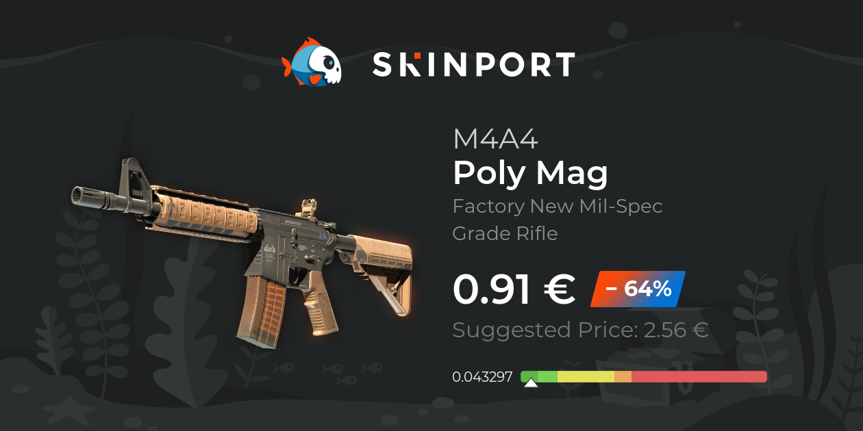 M4A4 | Poly Mag (Factory New) - Counter-Strike 2 - Skinport