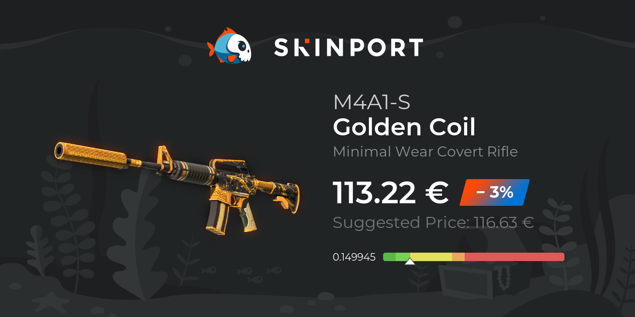 M4A1-S | Golden Coil (Minimal Wear) - Counter-Strike 2 - Skinport