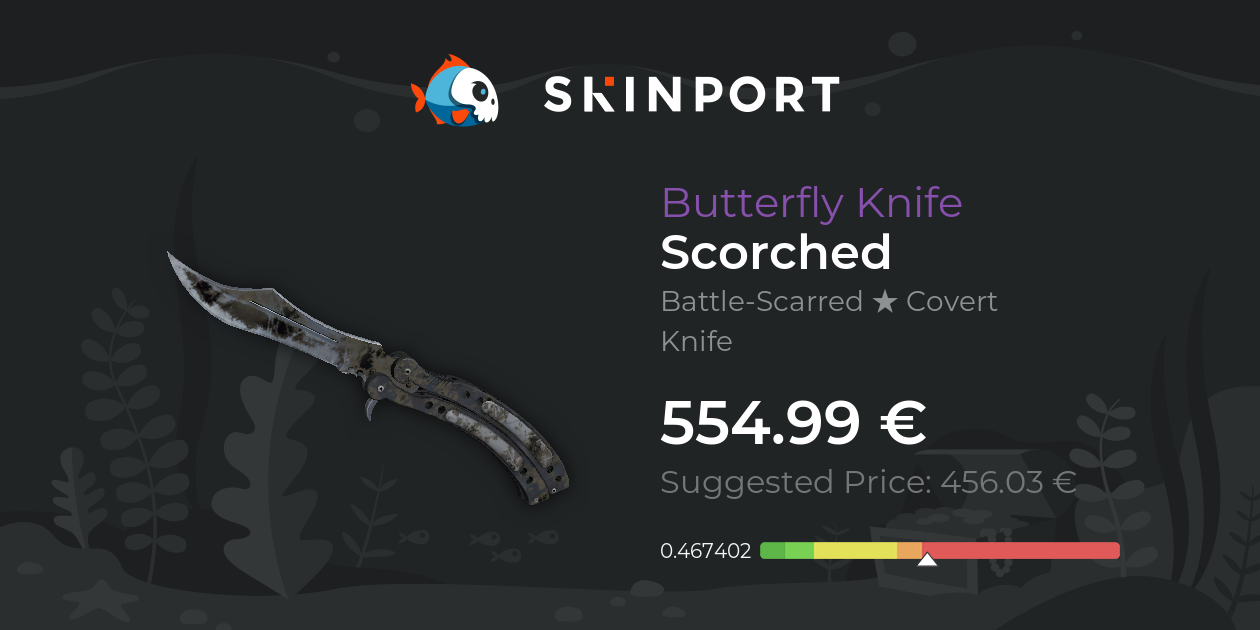 Butterfly Knife | Scorched (Battle-Scarred) - Counter-Strike 2 - Skinport