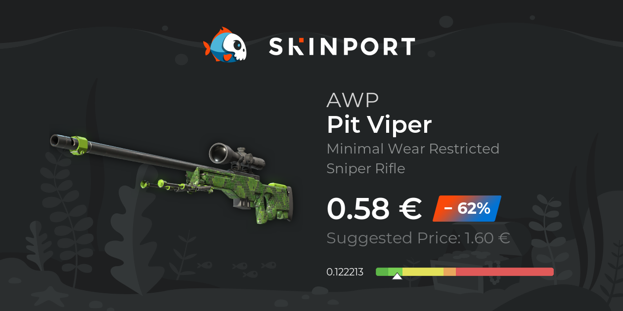 AWP | Pit Viper (Minimal Wear) - Counter-Strike 2 - Skinport