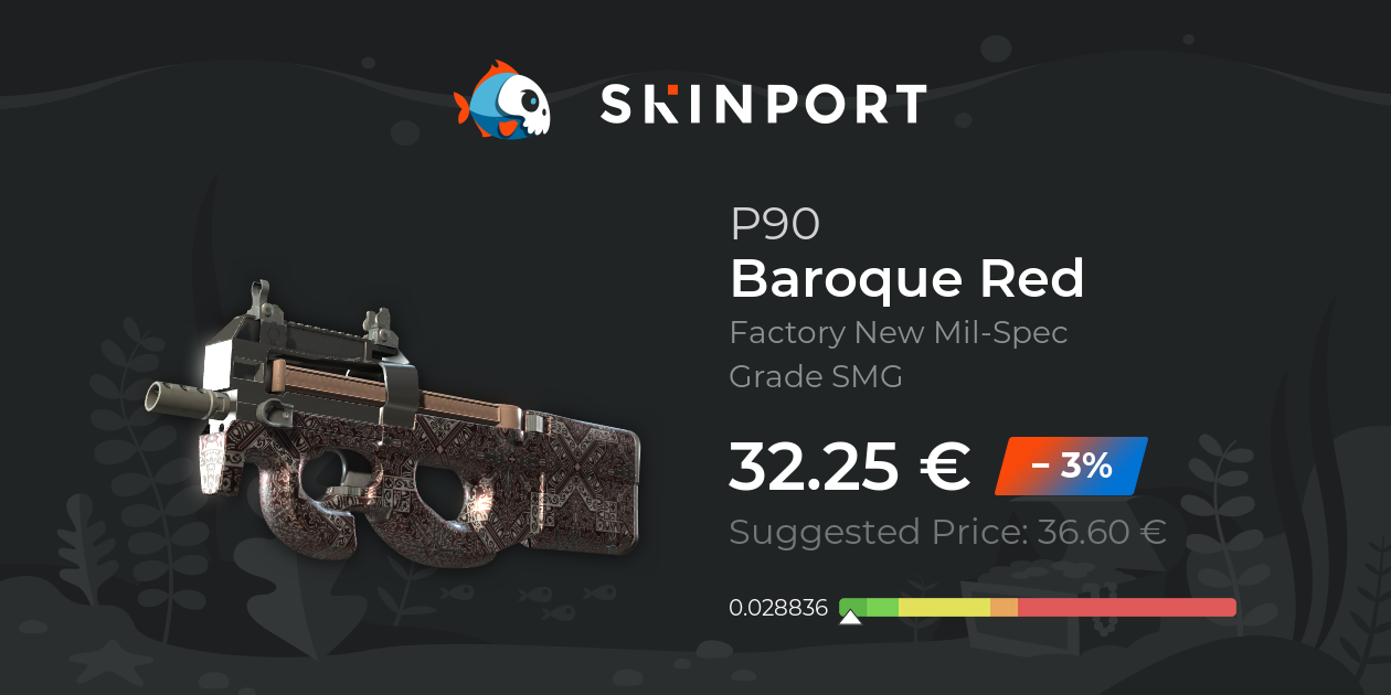P90 | Baroque Red (Factory New) - Counter-Strike 2 - Skinport