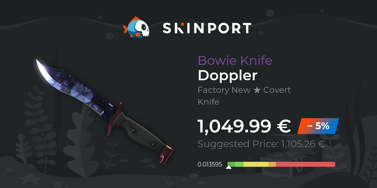 Bowiemesser (★) | Doppler (Fabrikneu) - Counter-Strike 2 - Skinport