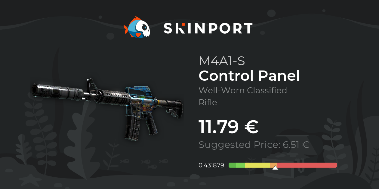 M4A1-S | Control Panel (Well-Worn) - CS2 - Skinport