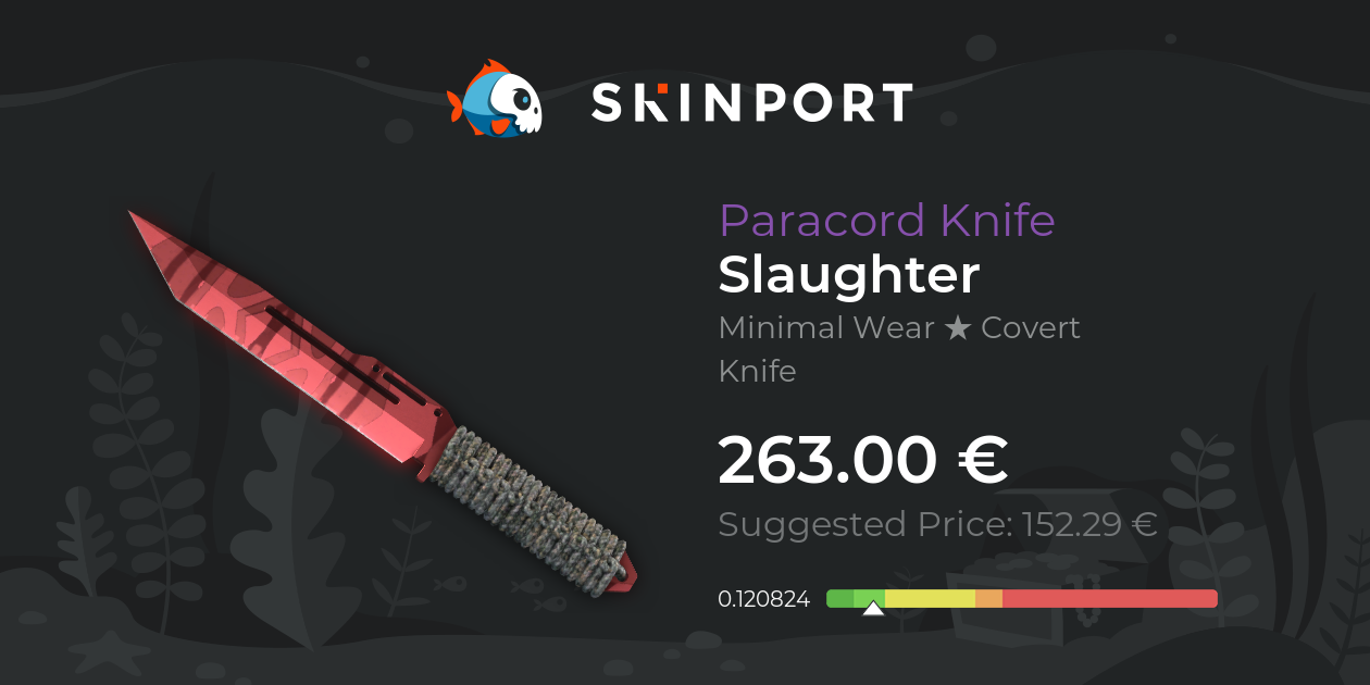 Paracord Knife | Slaughter (Minimal Wear) - Counter-Strike 2 - Skinport