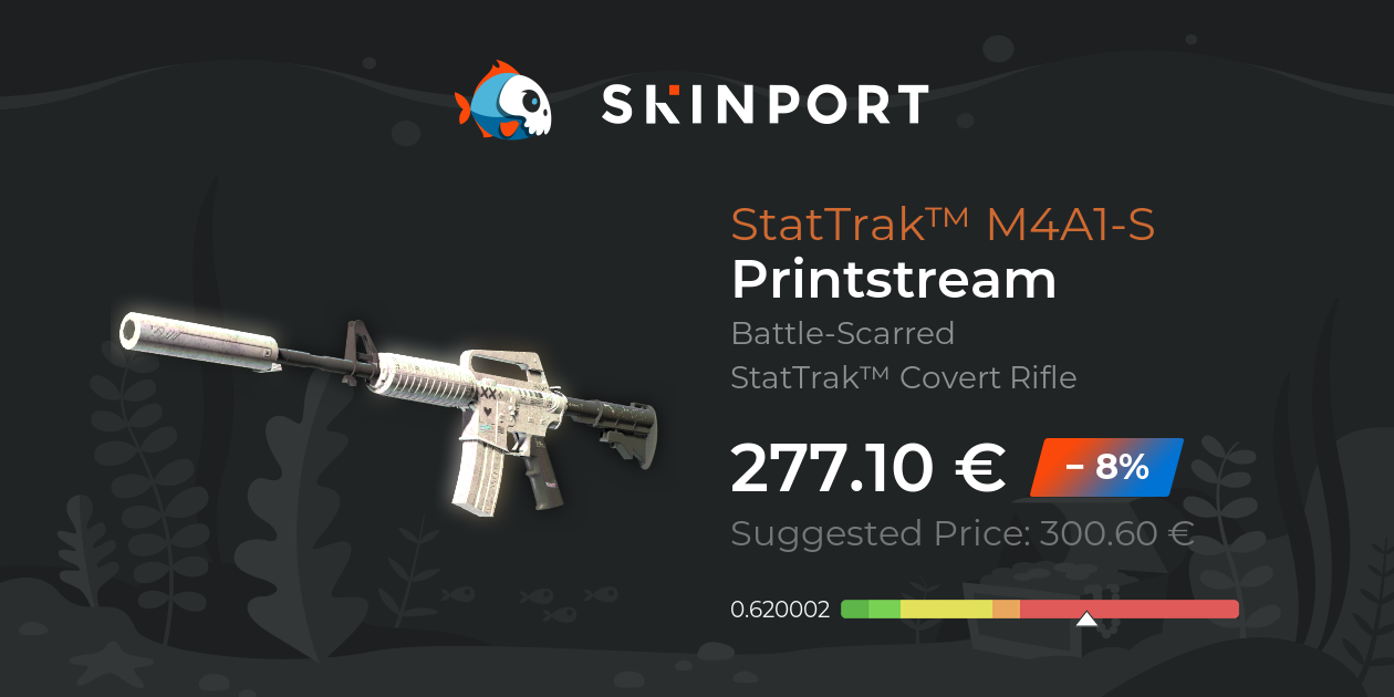 StatTrak™ M4A1-S | Printstream (Battle-Scarred) - Counter-Strike 2 ...