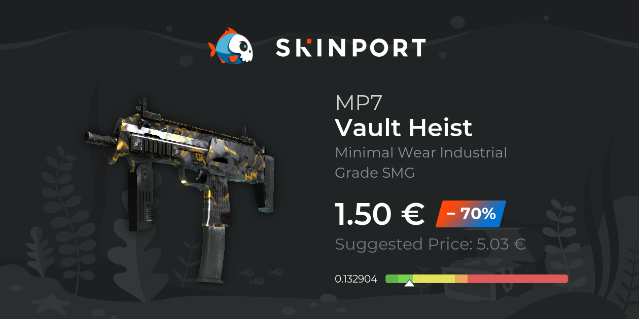 MP7 | Vault Heist (Minimal Wear) - Counter-Strike 2 - Skinport