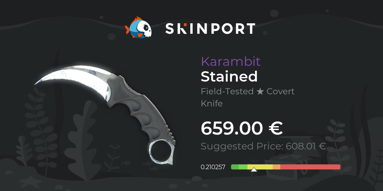 Karambit | Stained (Field-Tested) - Counter-Strike 2 - Skinport