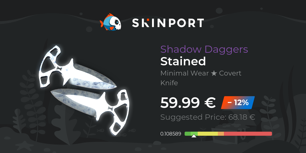 Shadow Daggers | Stained (Minimal Wear) - Counter-Strike 2 - Skinport