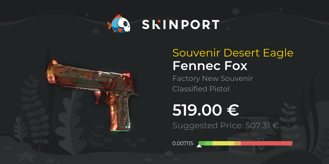 Souvenir Desert Eagle | Fennec Fox (Factory New) - Counter-Strike 2 ...