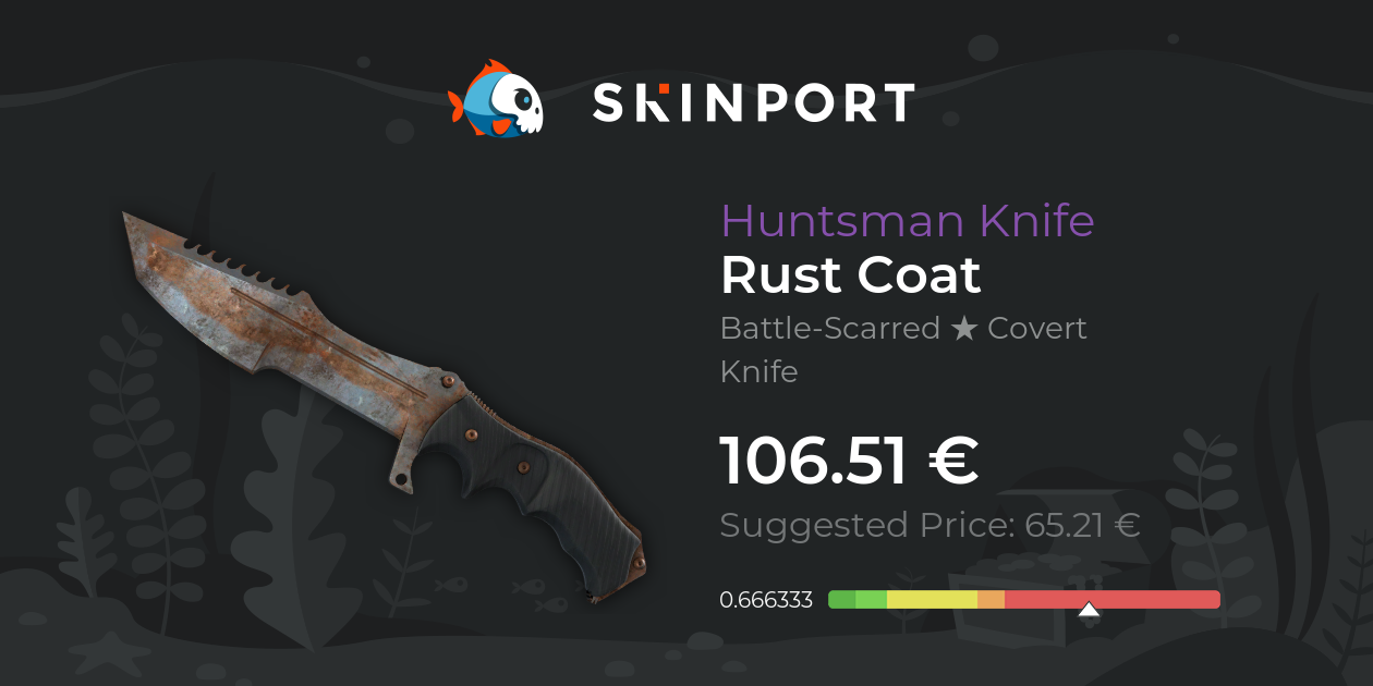 Huntsman Knife | Rust Coat (Battle-Scarred) - Counter-Strike 2 - Skinport