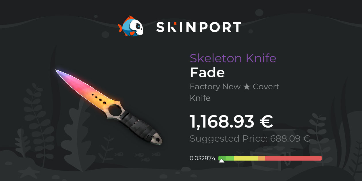 Skeleton Knife | Fade (Factory New) - Counter-Strike 2 - Skinport