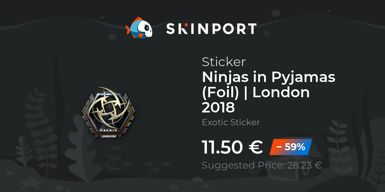 Sticker | Ninjas in Pyjamas (Foil) | London 2018 - CS:GO - Skinport