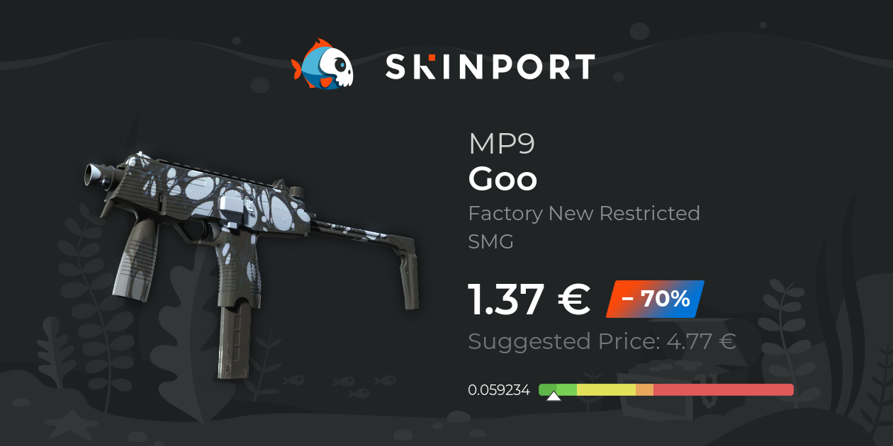 MP9 | Goo (Factory New) - Counter-Strike 2 - Skinport