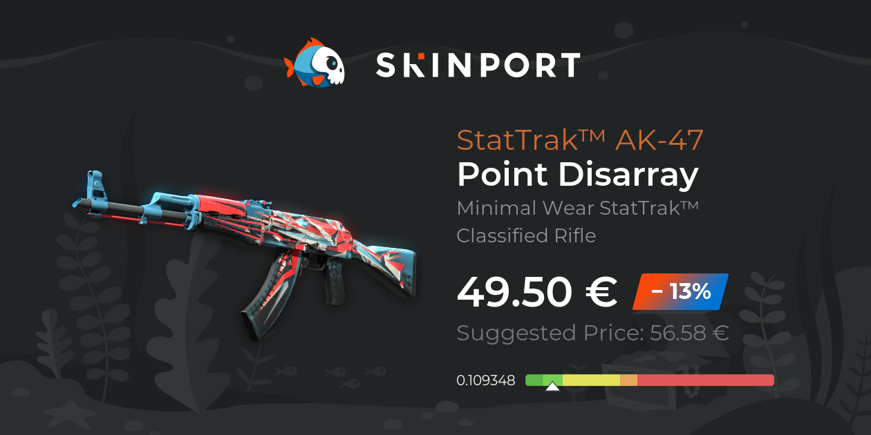 StatTrak™ AK-47 | Point Disarray (Minimal Wear) - Counter-Strike 2 ...