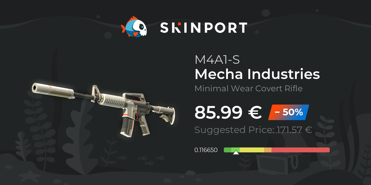 M4A1-S | Mecha Industries (Minimal Wear) - Counter-Strike 2 - Skinport
