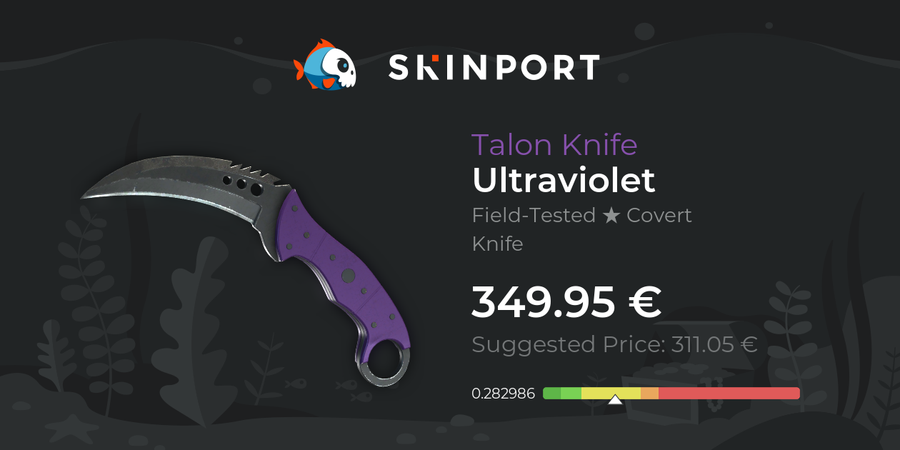 Talon Knife | Ultraviolet (Field-Tested) - Counter-Strike 2 - Skinport