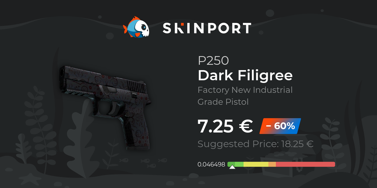 P250 | Dark Filigree (Factory New) - Counter-Strike 2 - Skinport
