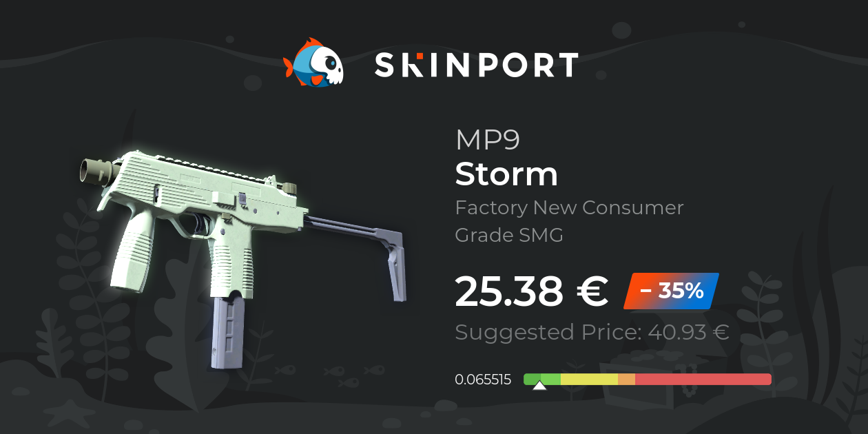 MP9 | Storm (Factory New) - Counter-Strike 2 - Skinport