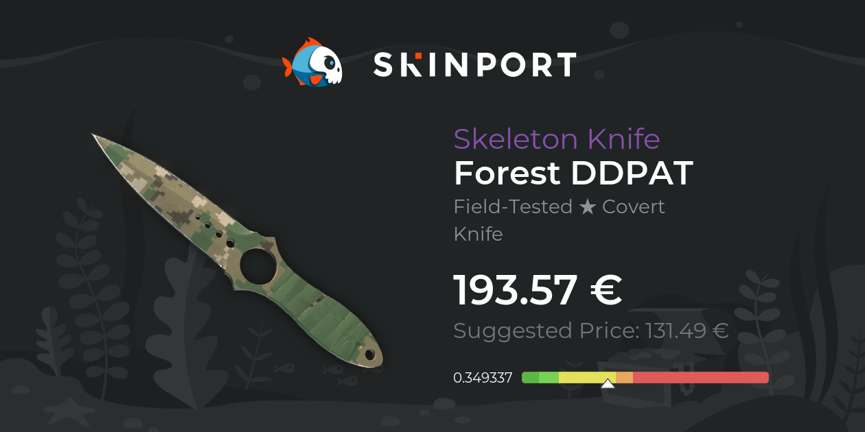 Skeleton Knife | Forest DDPAT (Field-Tested) - Counter-Strike 2 - Skinport