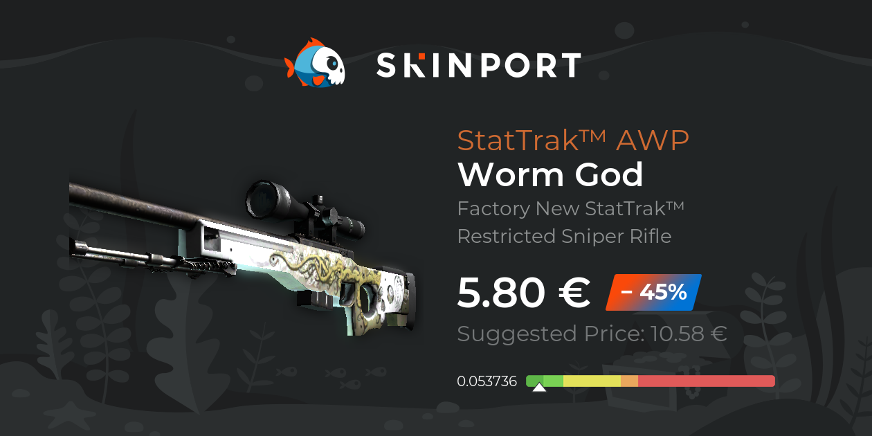 StatTrak™ AWP | Worm God (Factory New) - CS:GO - Skinport