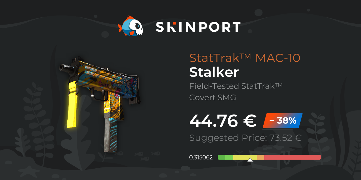 StatTrak™ MAC-10 | Stalker (Field-Tested) - Counter-Strike 2 - Skinport