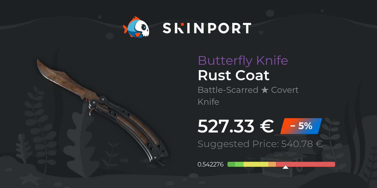 Butterfly Knife | Rust Coat (Battle-Scarred) - Counter-Strike 2 - Skinport
