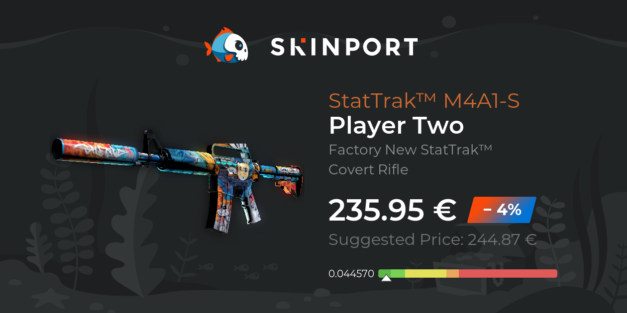 StatTrak™ M4A1-S | Player Two (Factory New) - CS2 - Skinport