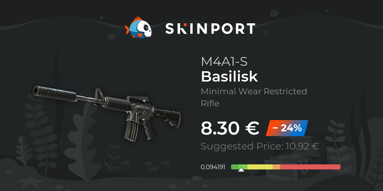 M4A1-S | Basilisk (Minimal Wear) - Counter-Strike 2 - Skinport