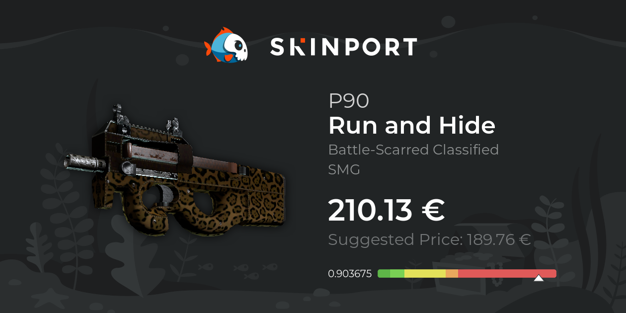 P90 | Run and Hide (Battle-Scarred) - Counter-Strike 2 - Skinport
