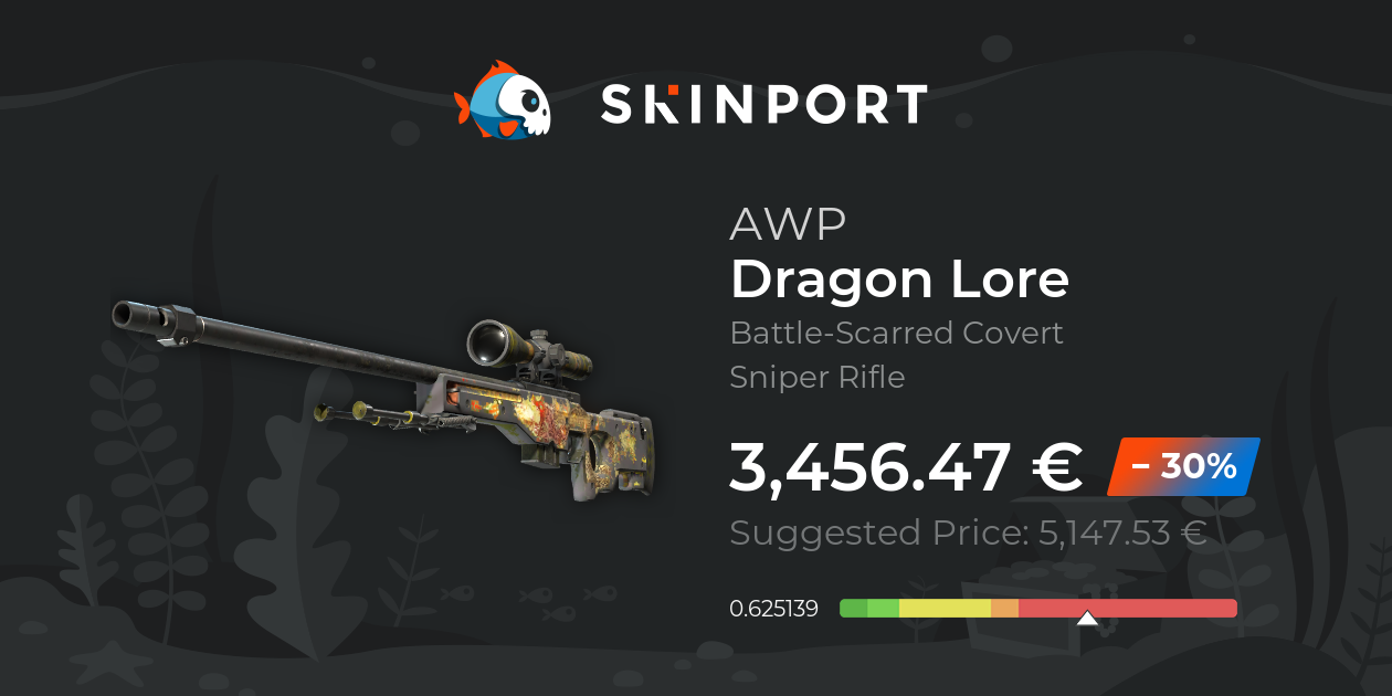 AWP | Dragon Lore (Battle-Scarred) - Counter-Strike 2 - Skinport