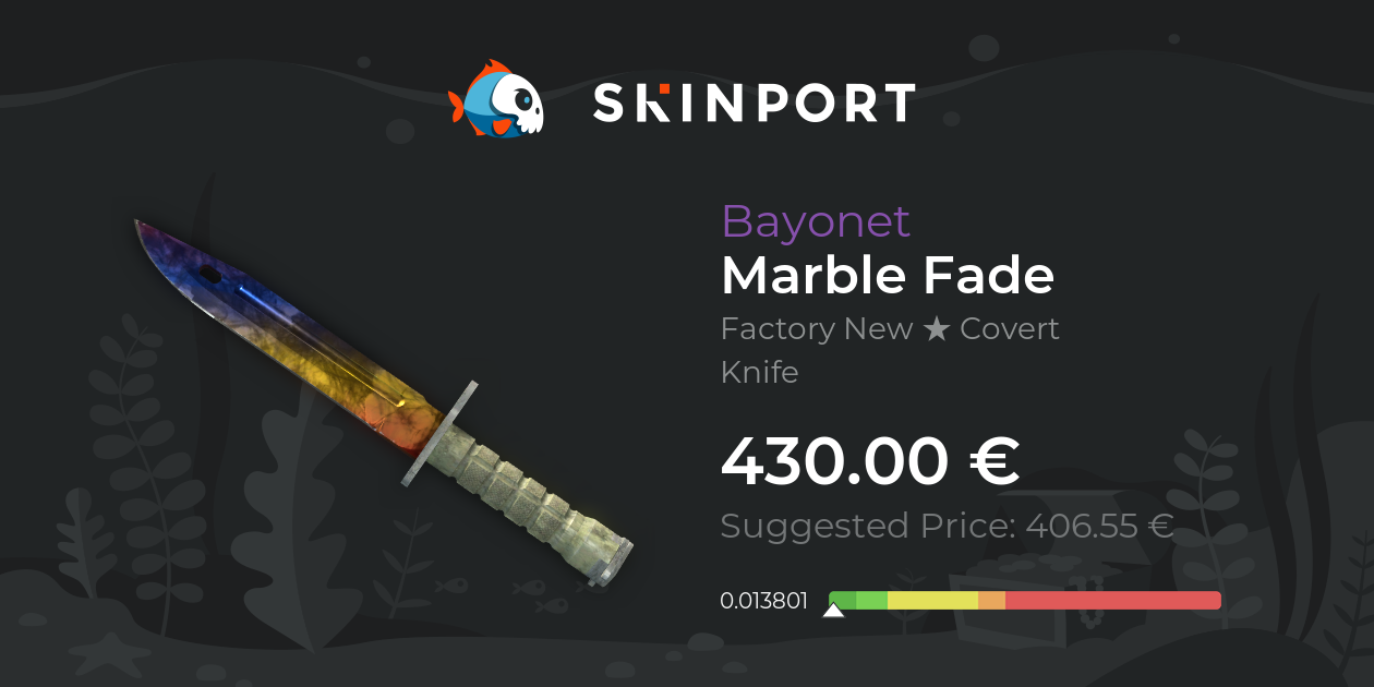 Bayonet | Marble Fade (Factory New) - Counter-Strike 2 - Skinport