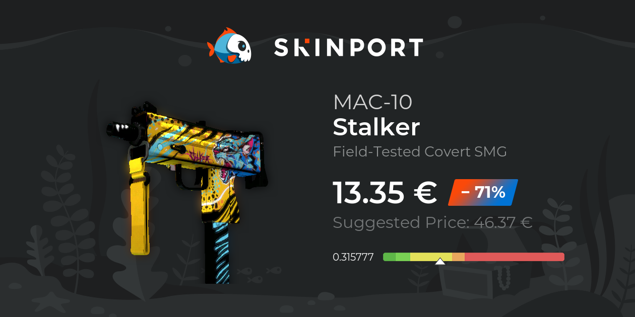 MAC-10 | Stalker (Field-Tested) - CS2 - Skinport