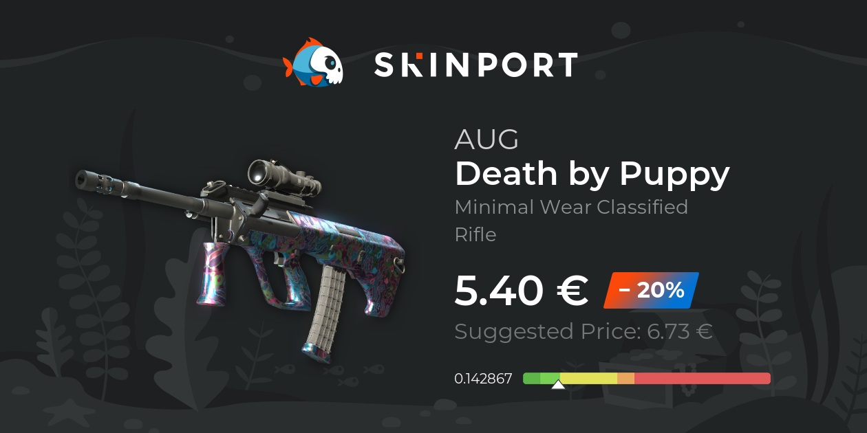AUG | Death by Puppy (Minimal Wear) - Counter-Strike 2 - Skinport