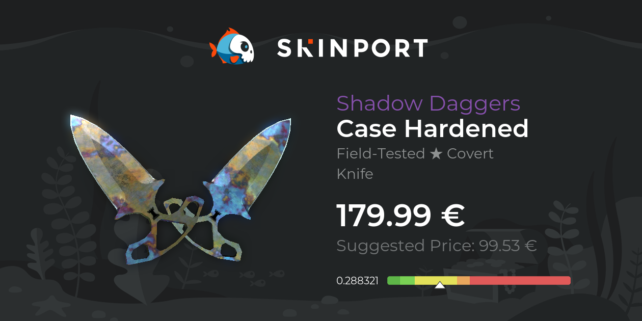 Shadow Daggers | Case Hardened (Field-Tested) - CS2 - Skinport
