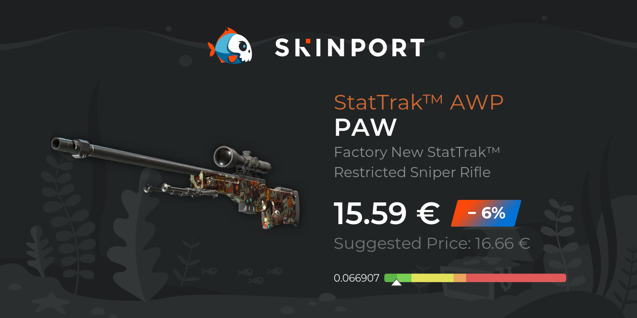 StatTrak™ AWP | PAW (Factory New) - Counter-Strike 2 - Skinport