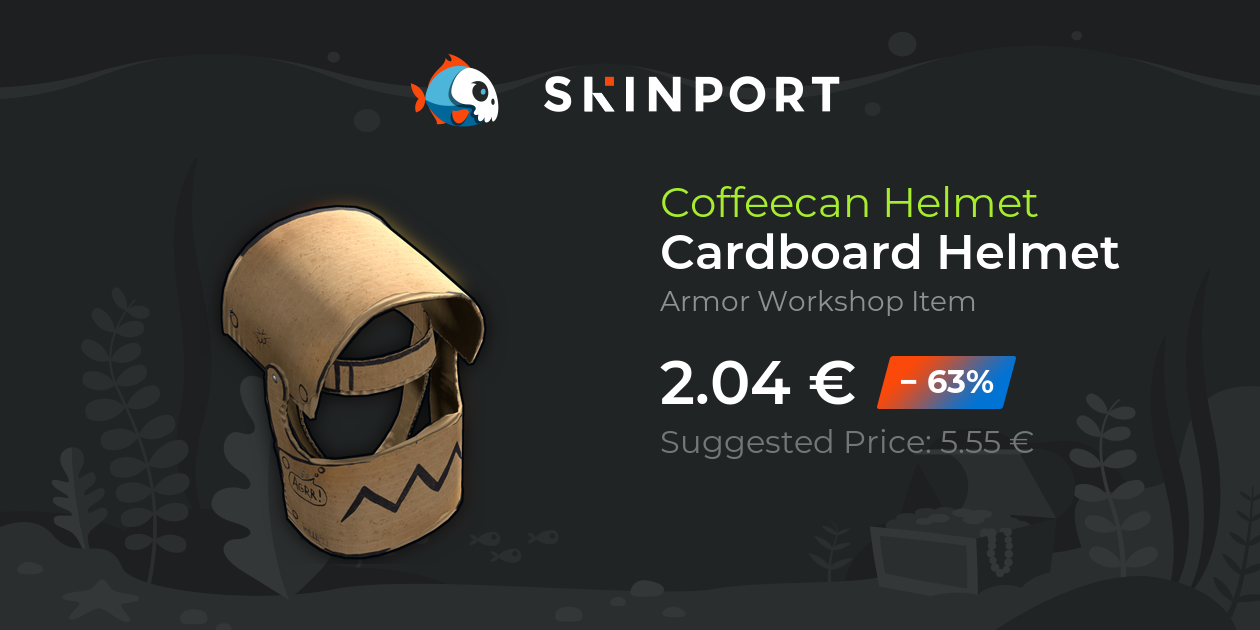 Cardboard Helmet - Rust - Skinport